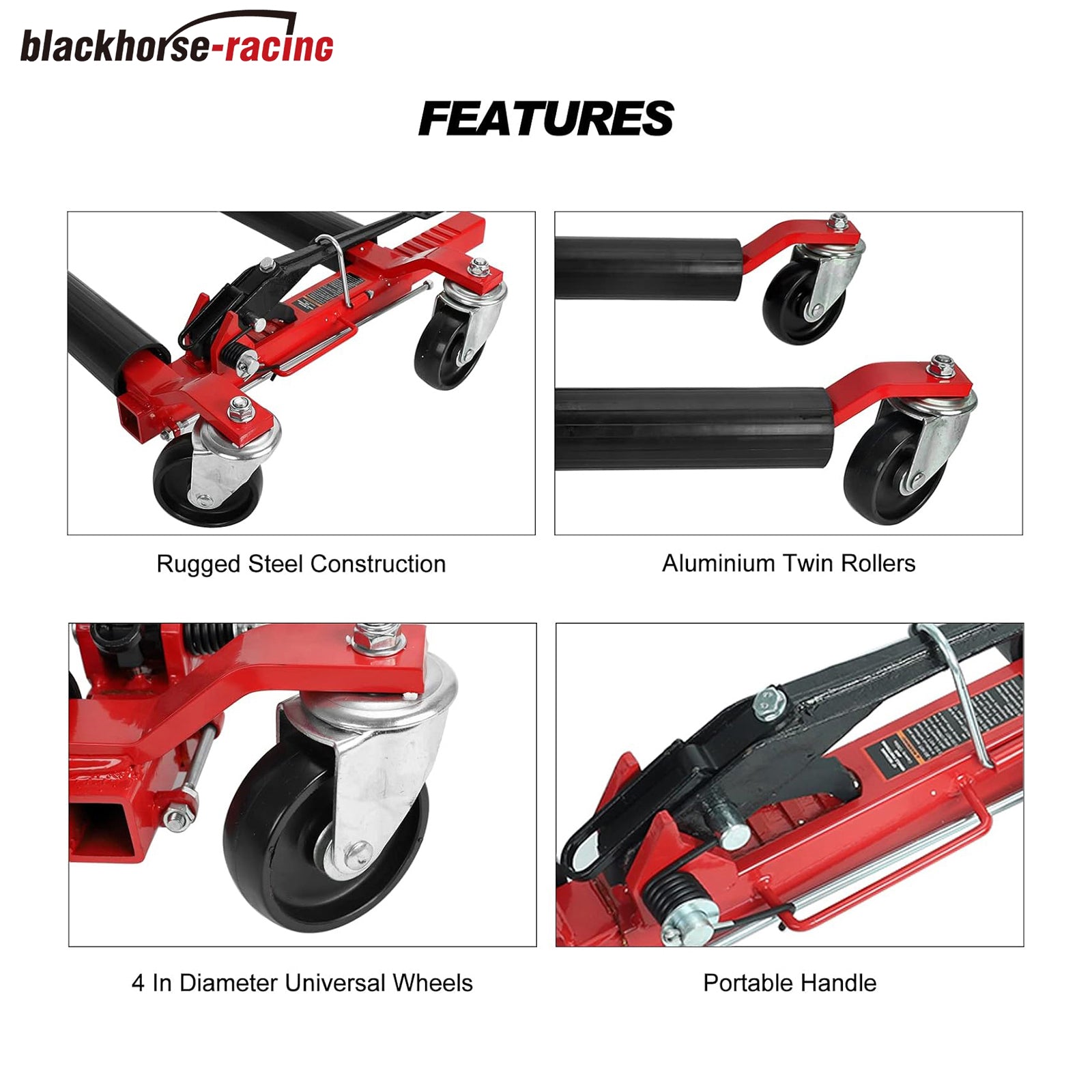 Wheel Dolly Car Skates Mechanic Vehicle Positioning Tire Jack Ratcheti ...