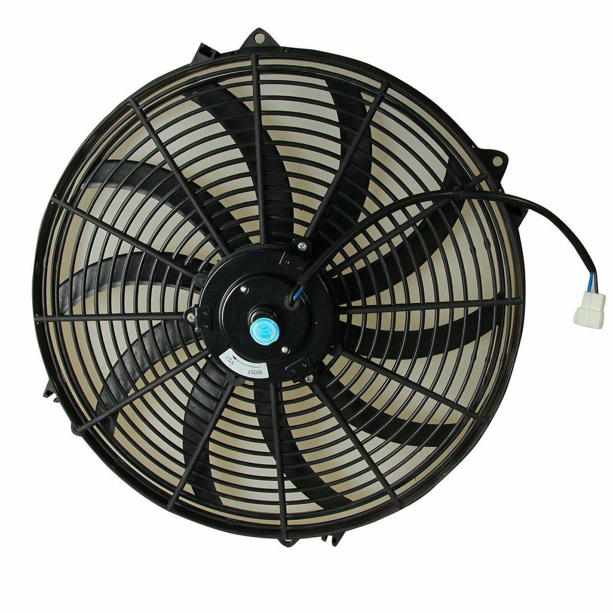 16" BLACK ELECTRIC RADIATOR COOLING FAN+3/8" PROBE GROUND THERMOSTAT S ...